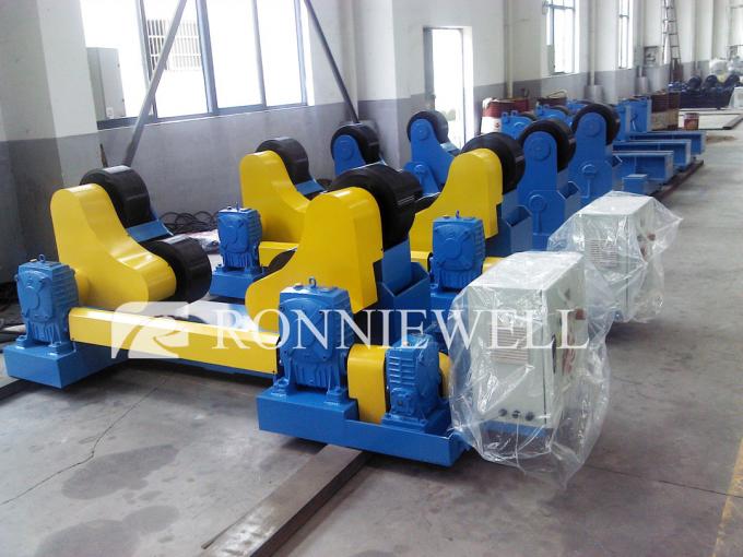 Motorized Automatic Pipe Roller For Welding Self Adaptive 60 Ton Loading