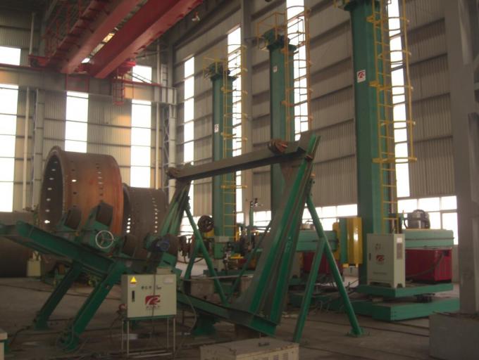 Accurate Rotation Tilt Adjustable Turning Roll For Wind Tower Flange ...