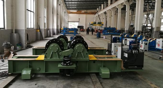 SGS Wind Tower Production Line Manual Trolley Movable Hydraulic Fit Up ...