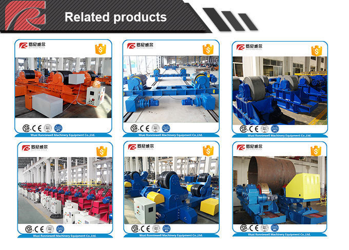 Painting Welding Rotator Steel Roller Motorized Trolley