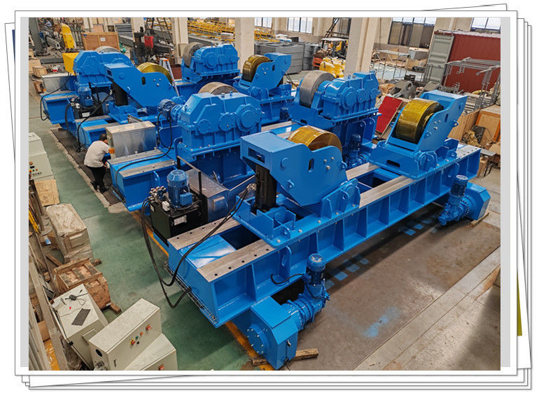 Steel Roller Motorized Travel 800T Welding Roller Bed for Offshore Wind ...