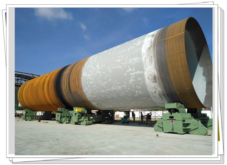 2000T 10m MP Welding Rotator 1 Power 3 Idler Mobile On Rail