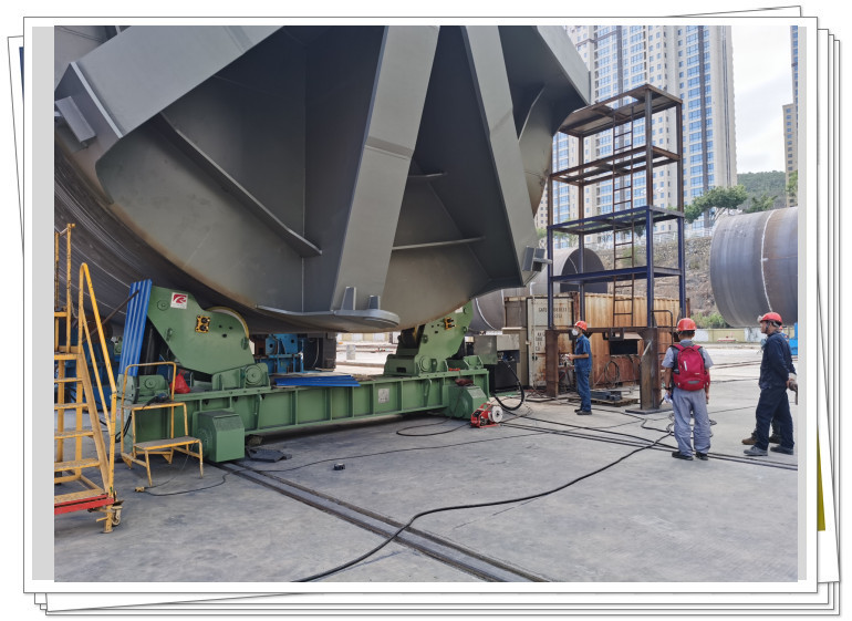 700t Fit Up Rotator Roller Bed 10m Offshore Suction Bucket Assembly ...