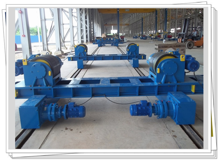 Auto PU Wheel Pipe Welding Rotator VFD Control With Motorized Bogie CE ISO