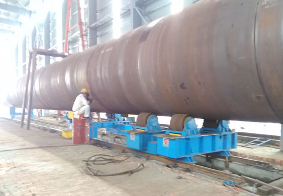 Fit Up Hydraulic Adjustable Welding Rollers Used In Pipe Growing Line