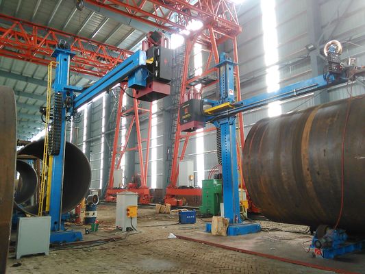 Stationary Welding Column Boom With SAW System For Pipeline Outer Seam ...