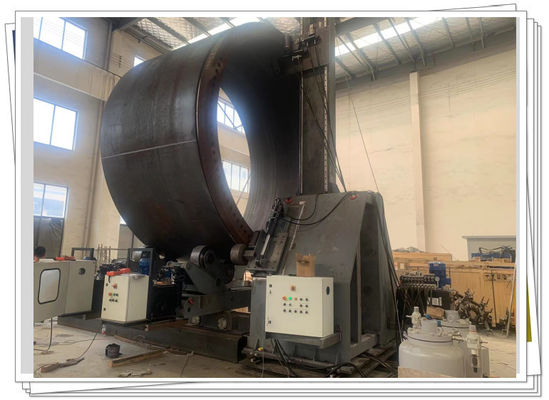 High Efficiency Horizontal Flange Fit up Machine Wind Tower Flange ...