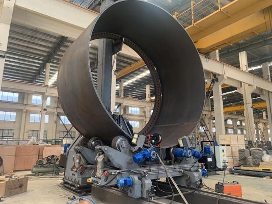 High Efficiency Horizontal Flange Fit up Machine Wind Tower Flange ...