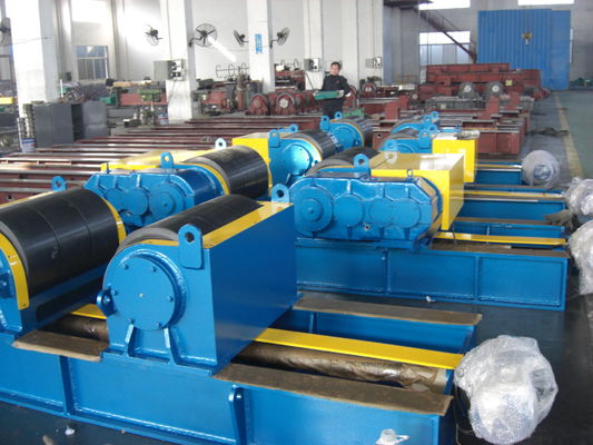 Motorized Adaptive 200t Pipe Welding Rotator Self Centering Rubber Wheel